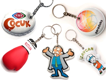 Promotional Puff Keychain